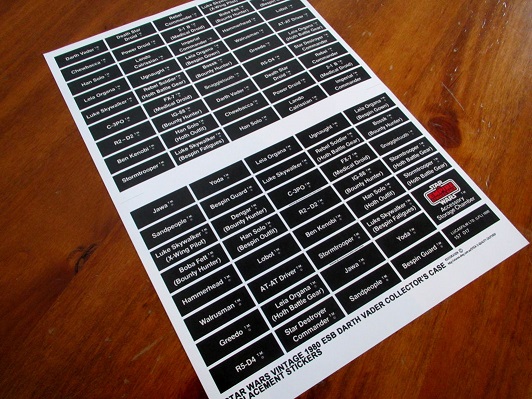 The Vintage Star Wars Weapons & Accessories Guide - Stickers and Decals